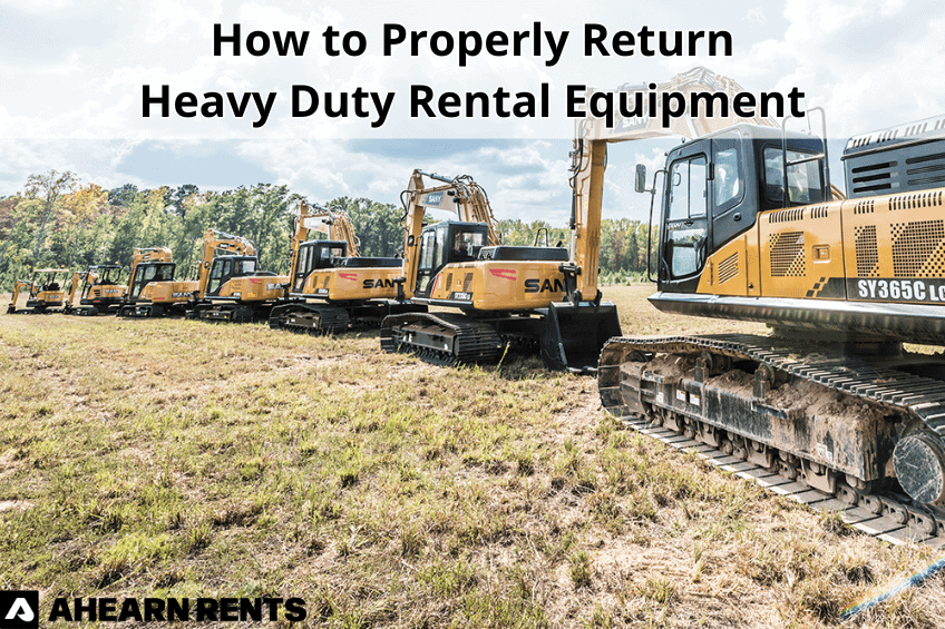 How to Properly Return Heavy-Duty Rental Equipment - Skid Steer Rentals ...